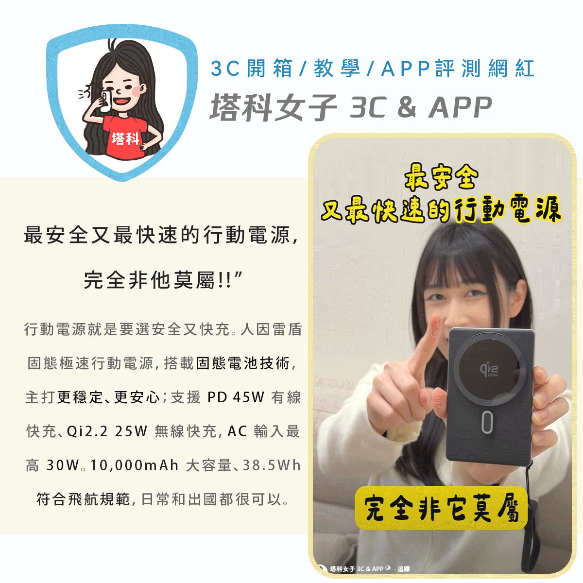 嘖嘖 | 人因雷盾(ThunderShield) 固態極速行動電源感恩再登場～